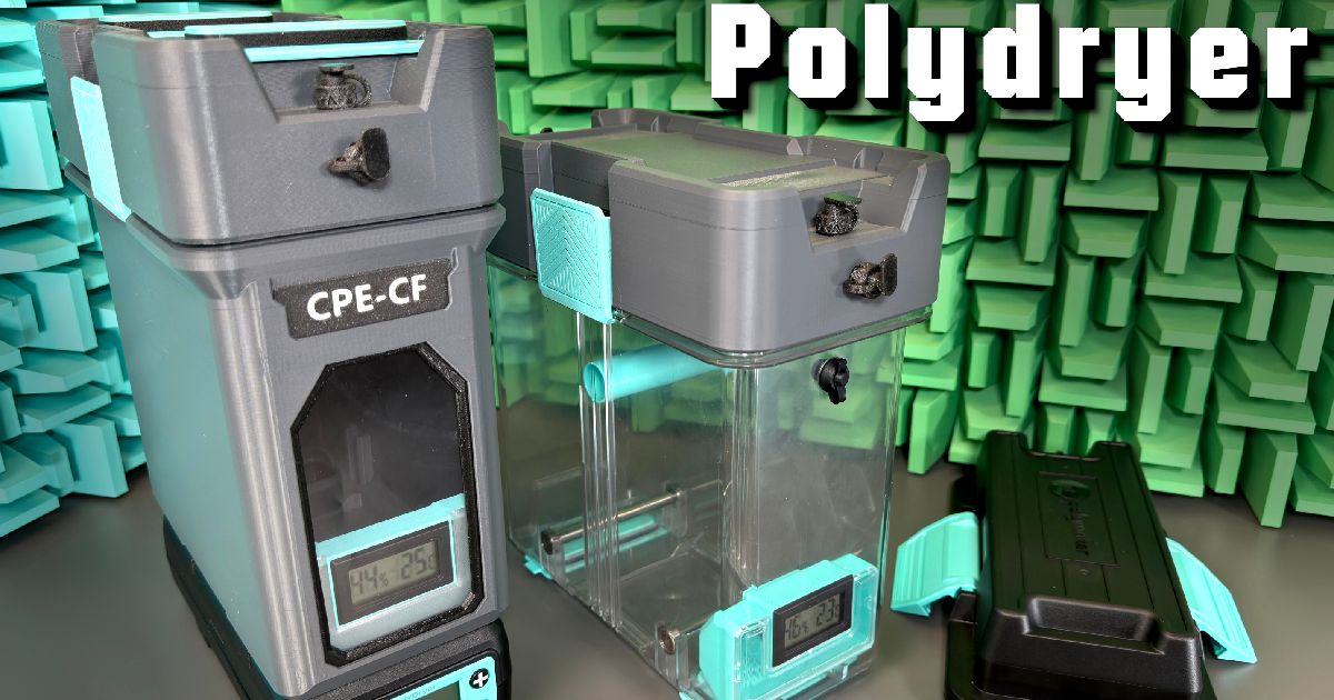 Drybox To Fit Polydryer | Fully Printable by Extrutim | Download free STL model | Printables.com