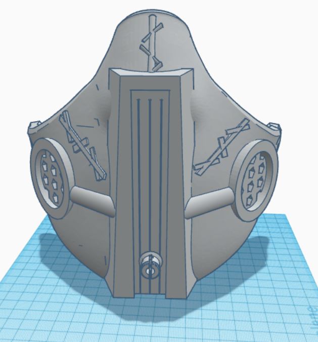 Simple Post Apocalyptic Mask by BobbyZ | Download free STL model ...