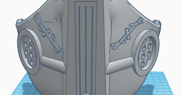 Simple Post Apocalyptic Mask by BobbyZ | Download free STL model ...