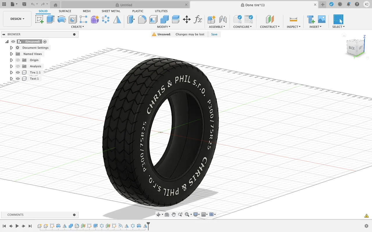 Parametric Tire by Mach7 | Download free STL model | Printables.com