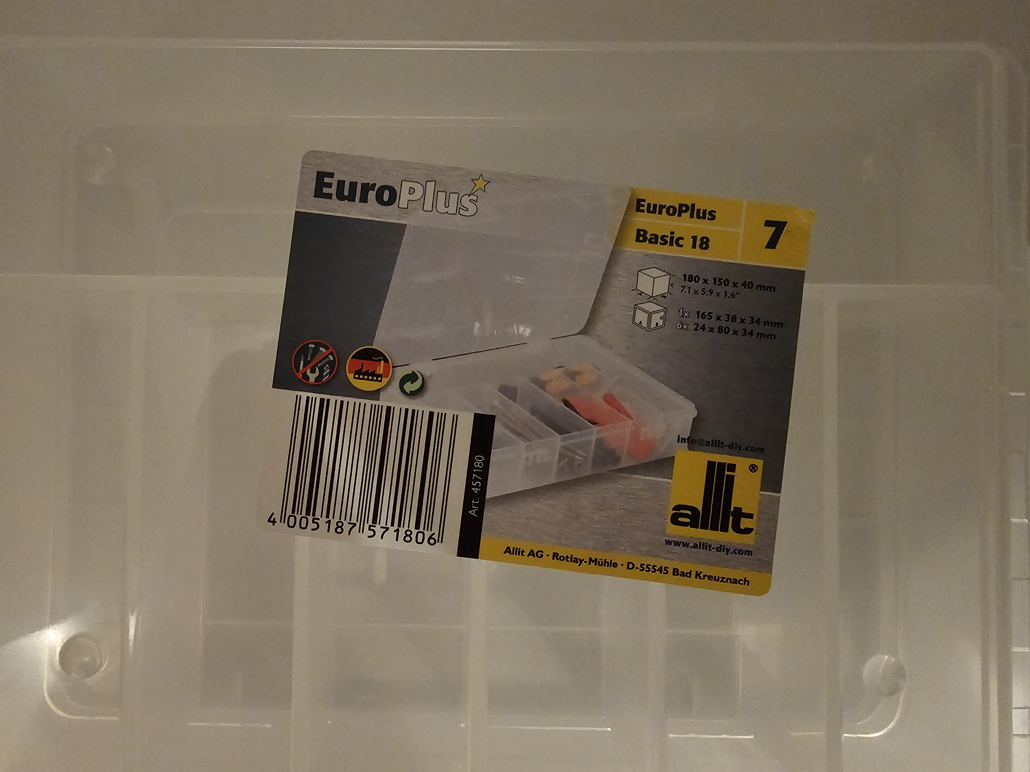 Wandhalter "Europlus Basic 18" Sortimentbox by Gut-Drauf | Download ...