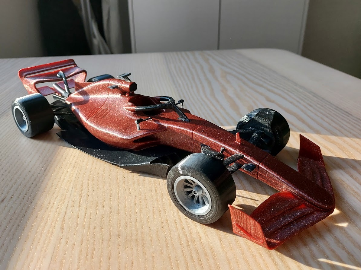 F1 2022 CAR 1/18 SCALE 3D PRINT por Runemaker1 | Tienda de Printables