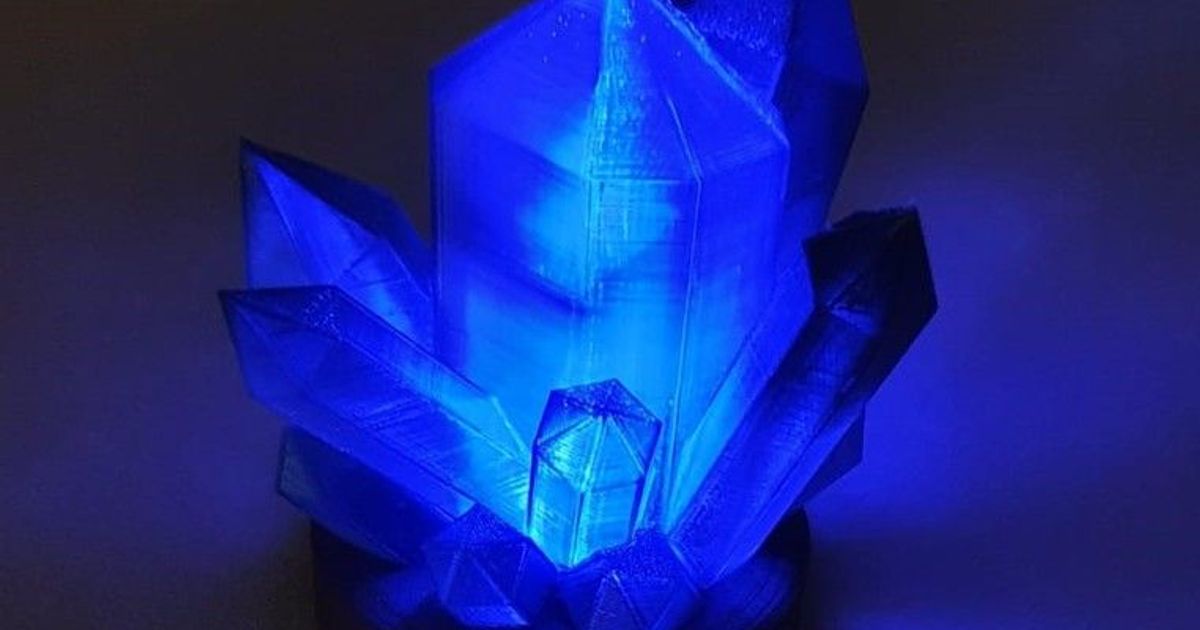 Crystal LED Light with battery (CR2032) by KnoppersDE | Download free ...