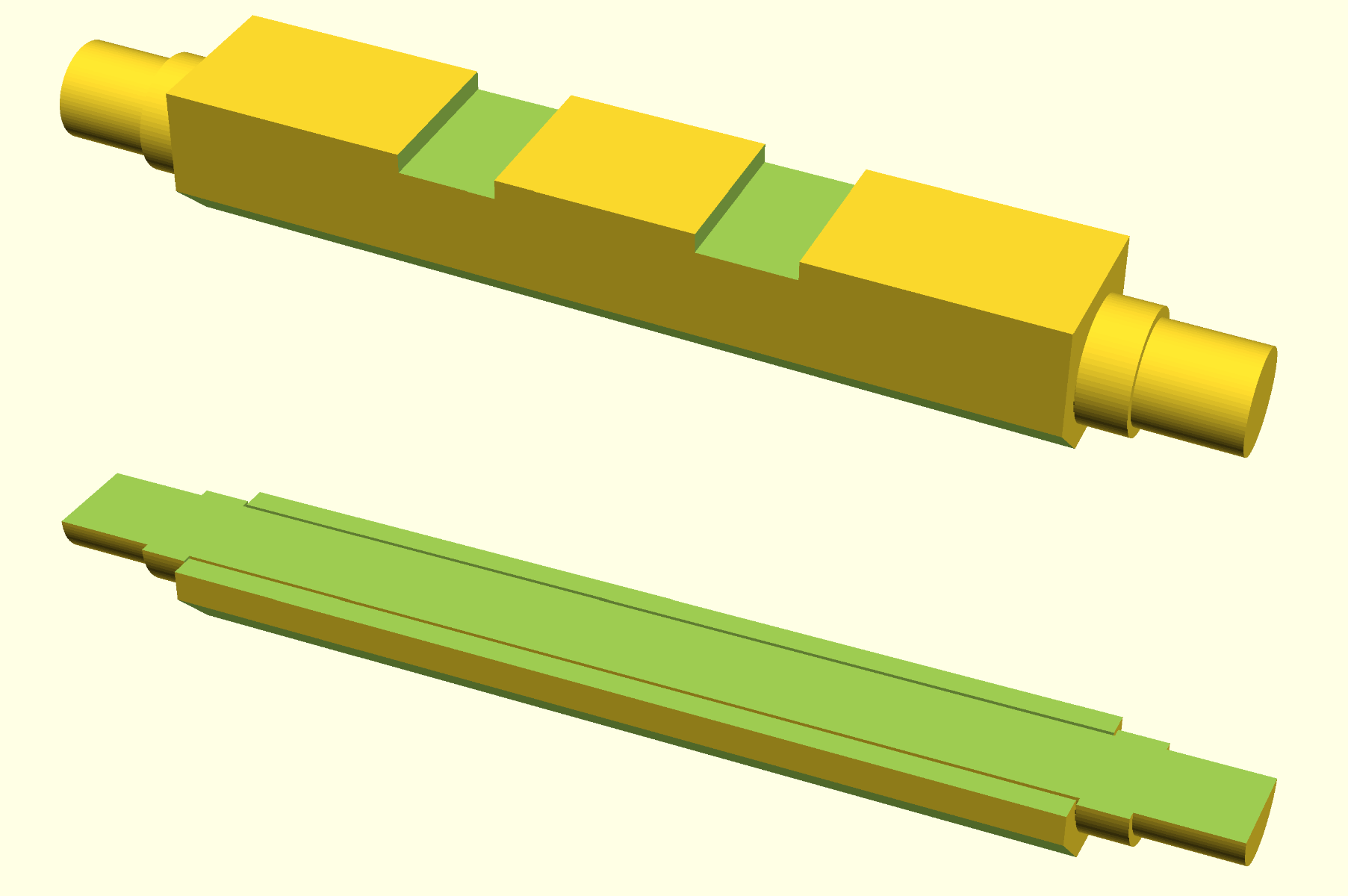 Parametric Axle for 28mm scale vehicles (.scad files included) by ...