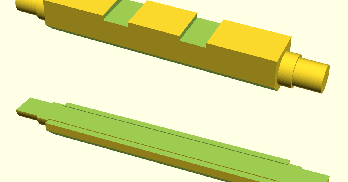 Parametric Axle for 28mm scale vehicles (.scad files included) by ...