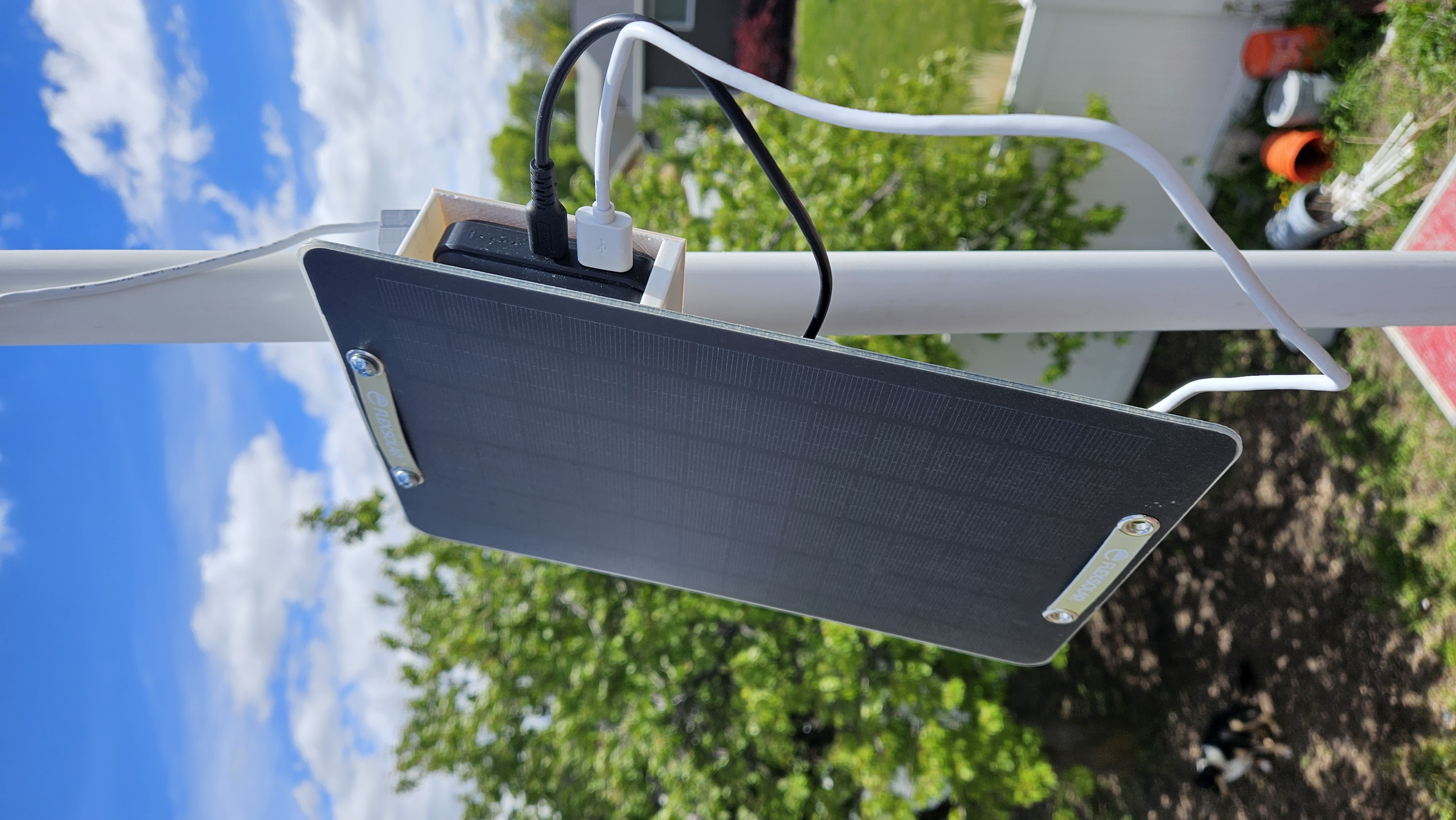 Solar Panel Mount with a box for a battery by Sam Fidler | Download ...