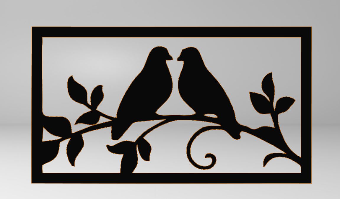 Line art birds, wall art birds, 2d art birds, birds decor by ...