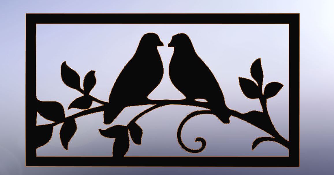 Line art birds, wall art birds, 2d art birds, birds decor by ...