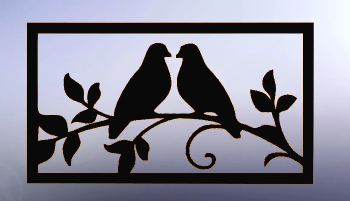 Line art birds, wall art birds, 2d art birds, birds decor by ...