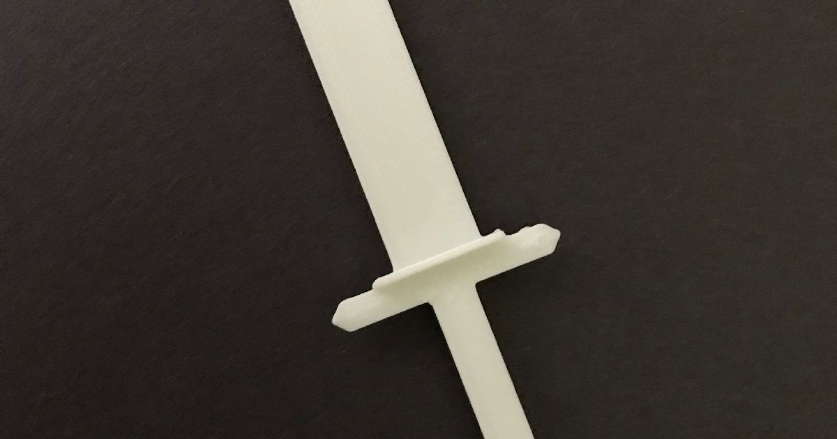bookmark sword by WarriorJPrints | Download free STL model | Printables.com