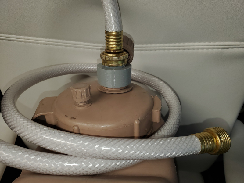 Water Can to Garden Hose Adapter by Sam Fidler | Download free STL ...