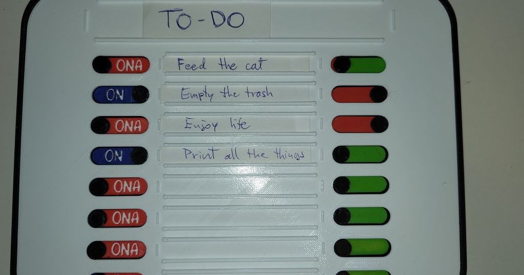 Household task planner with paper label slots by Pizmovc | Download ...