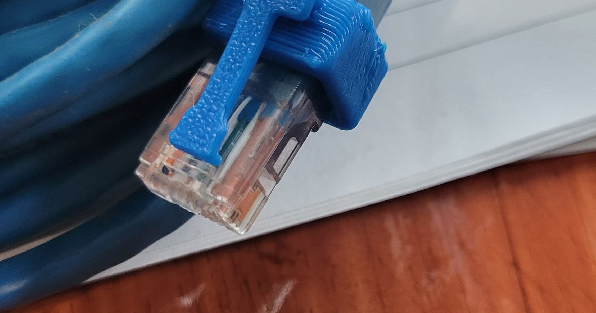 Replacement RJ45 Ethernet Clip by D3Dorsett | Download free STL model ...