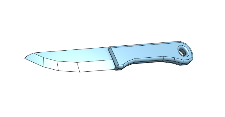 Basic Fixed Blade Knife von The Wanderer | Kostenloses STL-Modell ...