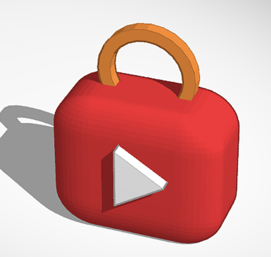 YouTube keychain by julek7034 | Download free STL model | Printables.com