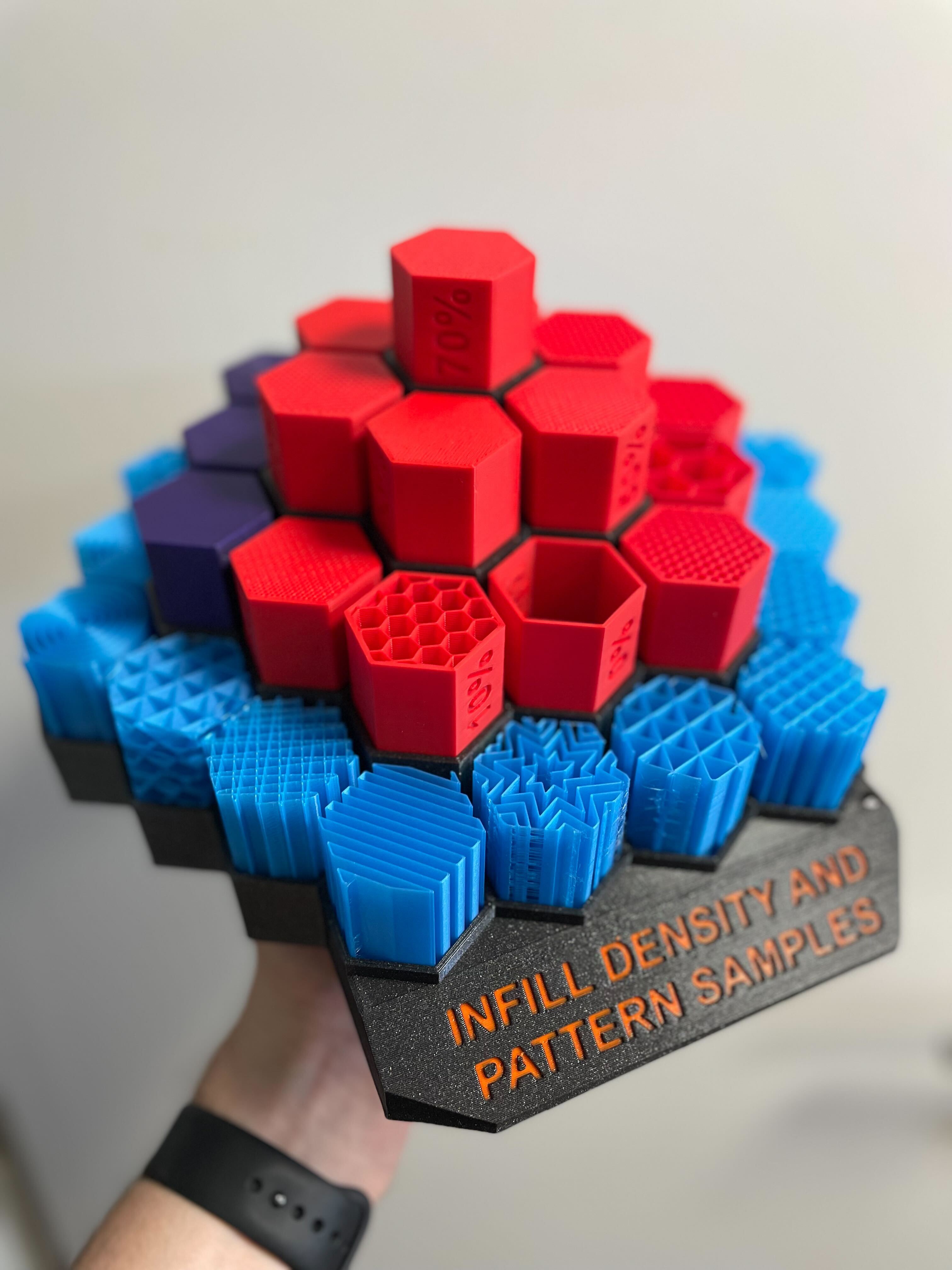 Infill density and pattern samples by Lišák | Download free STL model ...