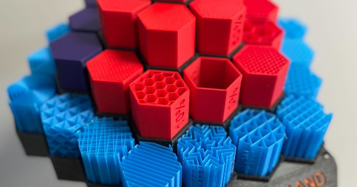 Infill density and pattern samples by Lišák | Download free STL model ...