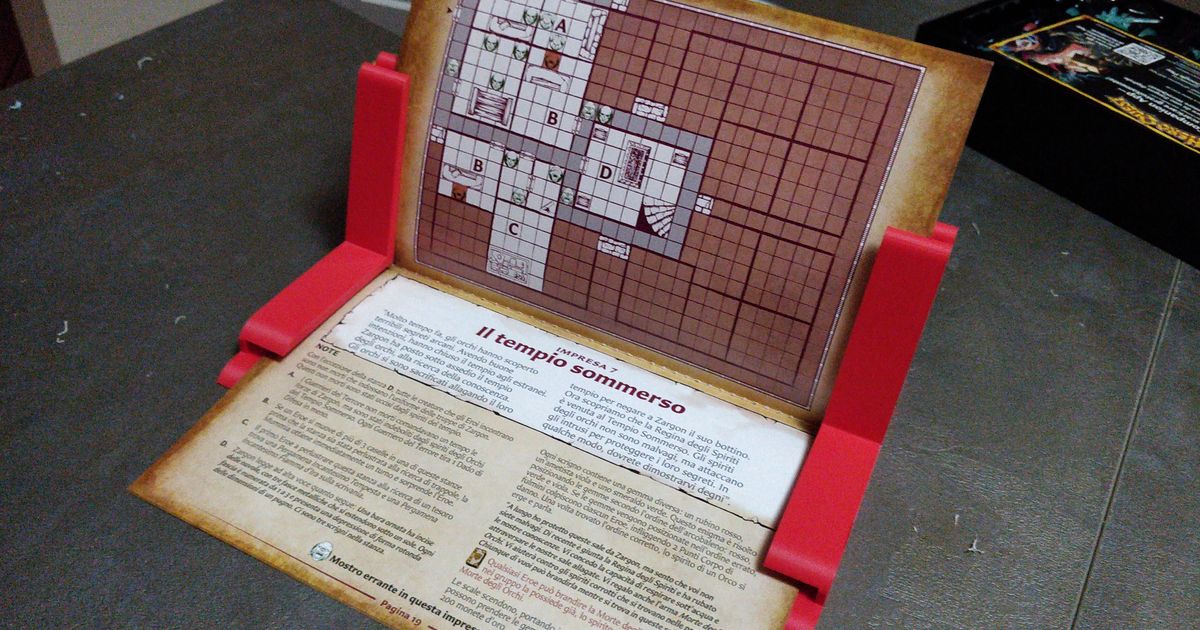 HeroQuest Book holder by Reddo | Download free STL model | Printables.com