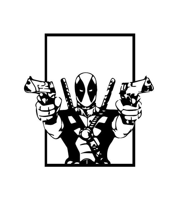 Cadre DeadPool by GC 3D | Download free STL model | Printables.com
