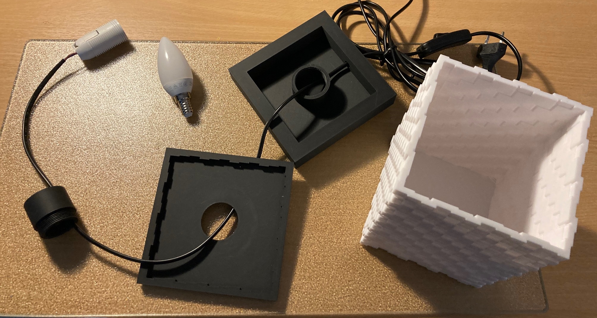 Lamp # 31 - Offset Block Lamp by Sink | Download free STL model ...