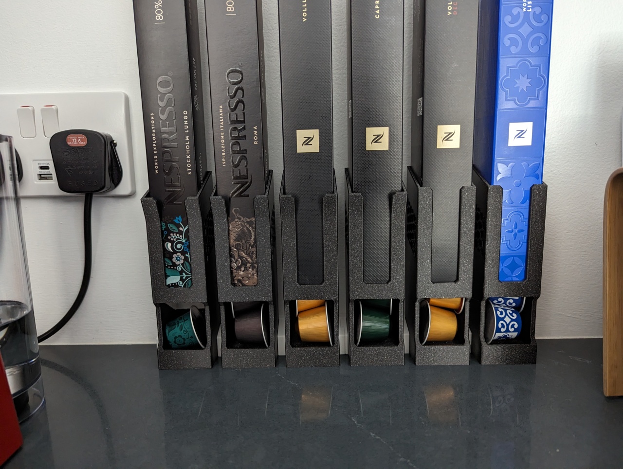 Custom Nespresso capsule dispenser MOD - 6-wide socket by pjvenda ...