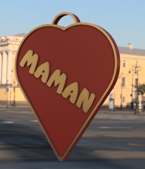 Porte clef Love maman by AS3D | Download free STL model | Printables.com