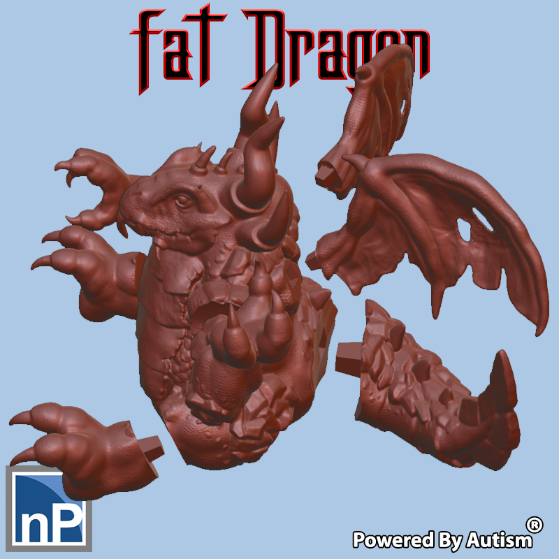Giant Fat Dragon by np-dev | Download free STL model | Printables.com