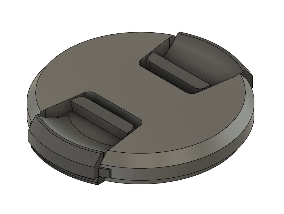 Camera lense lid with 3D printed springs by Enijat | Download free STL ...