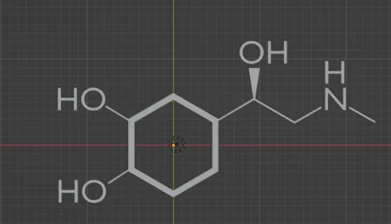 Adrenalin structure formula by El Bueno | Download free STL model ...