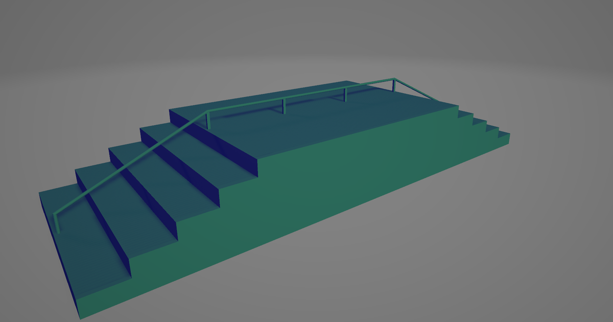 FingerBoard stairs-ramp by Ochrum | Download free STL model ...