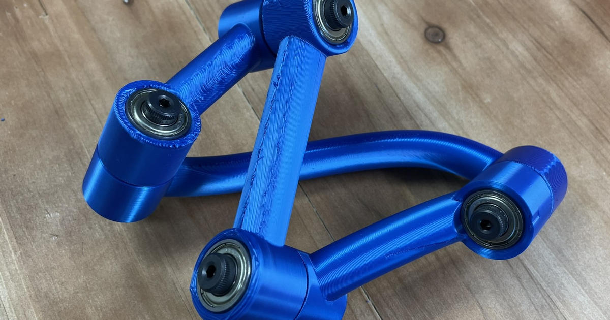 Bennett mechanism (non-symmetric) by daniel_hucik | Download free STL ...