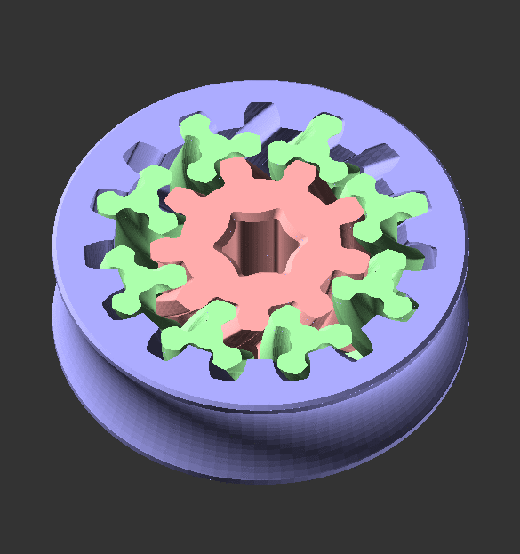 planetary gear fidget thing with three-teeth-planets by DrJones ...