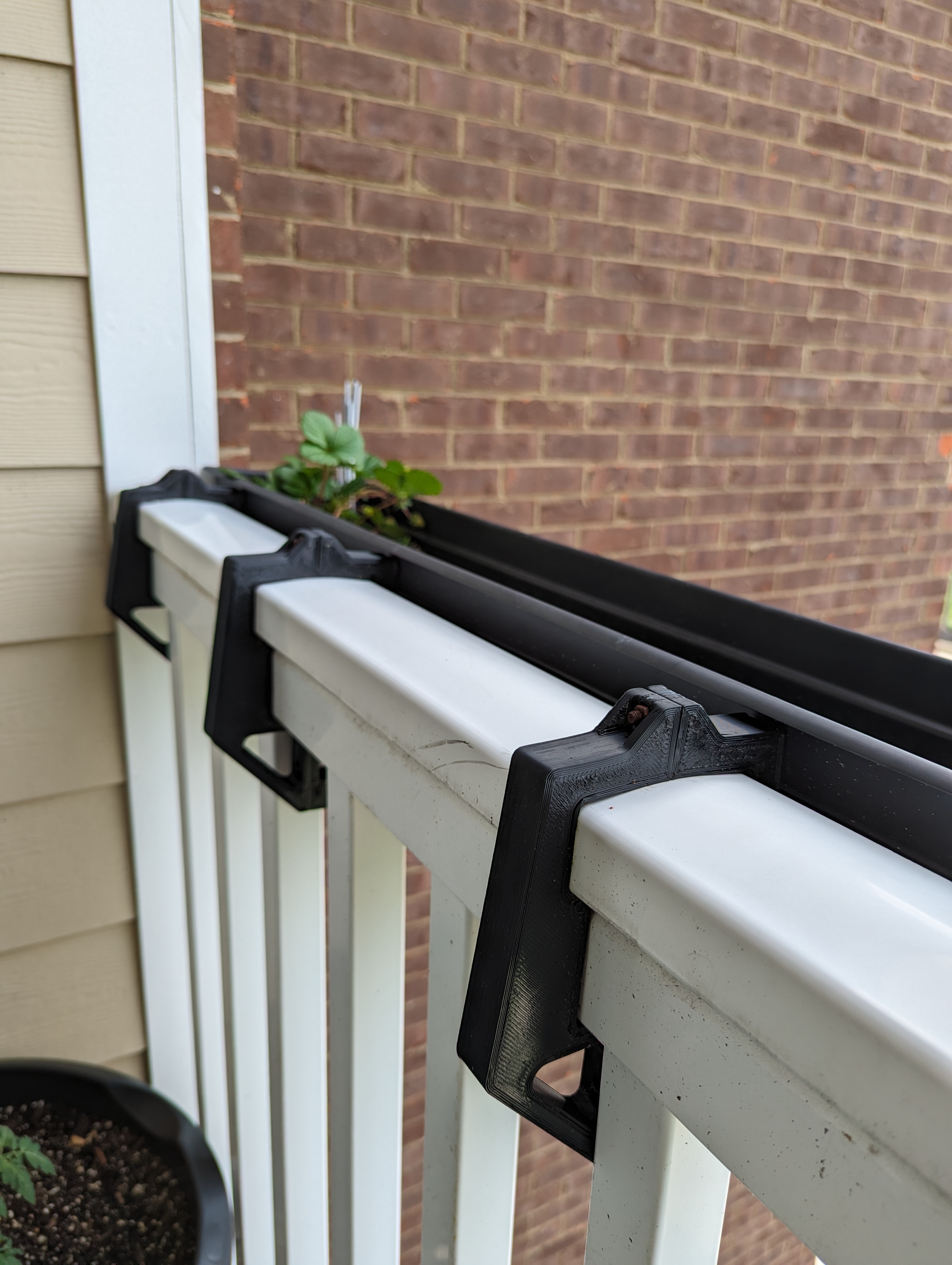Window Planter Banister Mount by Purevulcan | Download free STL model ...