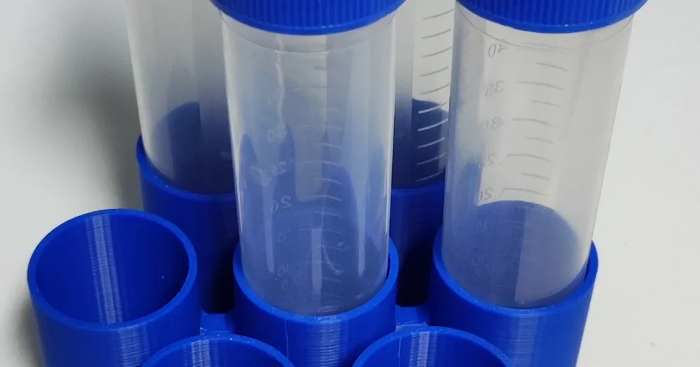 50 ml centrifuge tube holder for 7 tubes by Karnimaniac | Download free ...