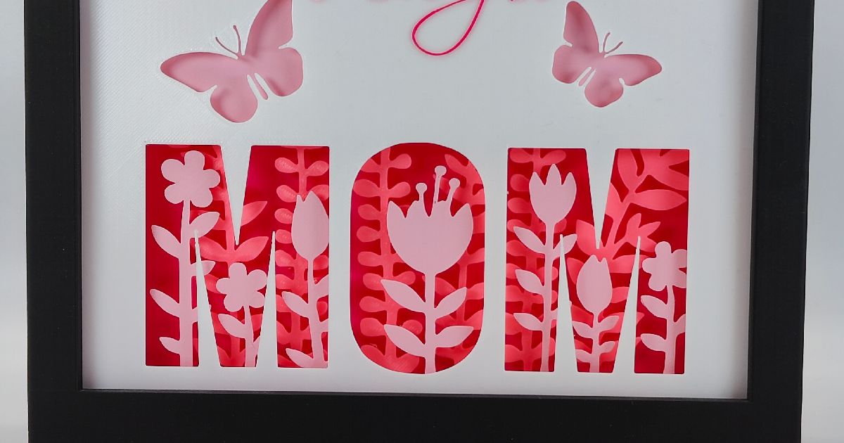 Mother's Day Shadow Box by TheCraftyMaker | Printables Store