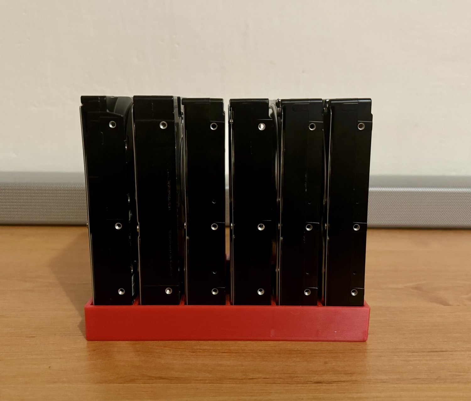 Hard drive stand for six 3.5" NORMAL drives by axeli | Download free ...