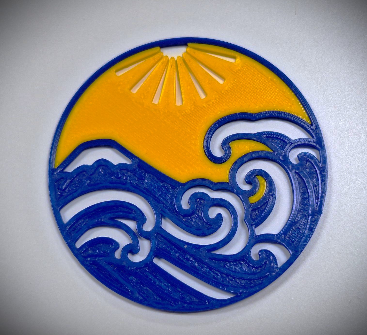 Blue ocean, yellow sky by DDD Club | Download free STL model ...