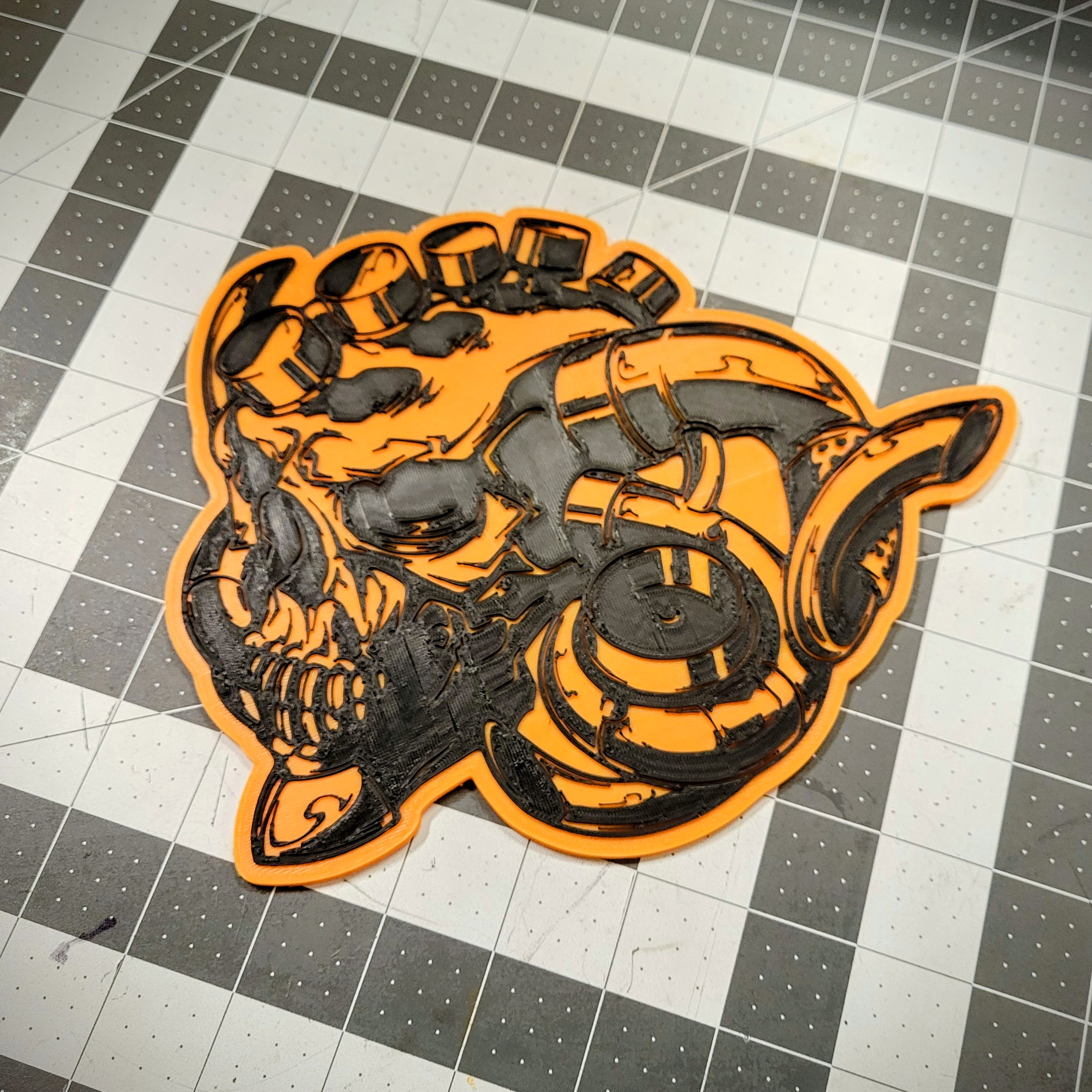 Motor Skull Wall Hanging by ChopperOriginals | Download free STL model ...