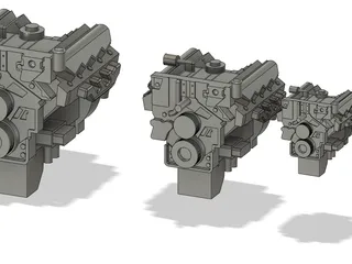 Cat 3208 Engine • Multiple Scales by Starstreak Designs | Download free ...