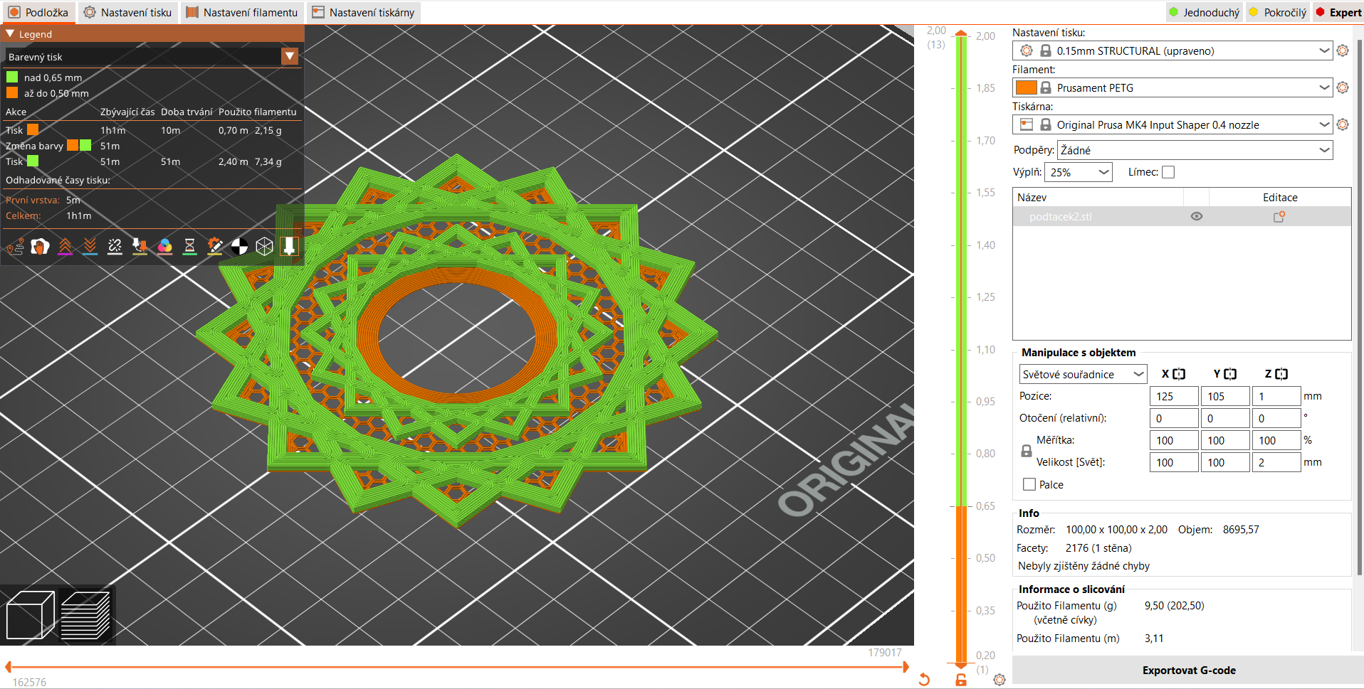 Simple coaster by Nina Máčová | Download free STL model | Printables.com