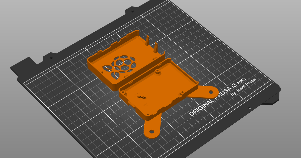Raspberry pi 3 VESA 100 case by Tim Fechner | Download free STL model ...
