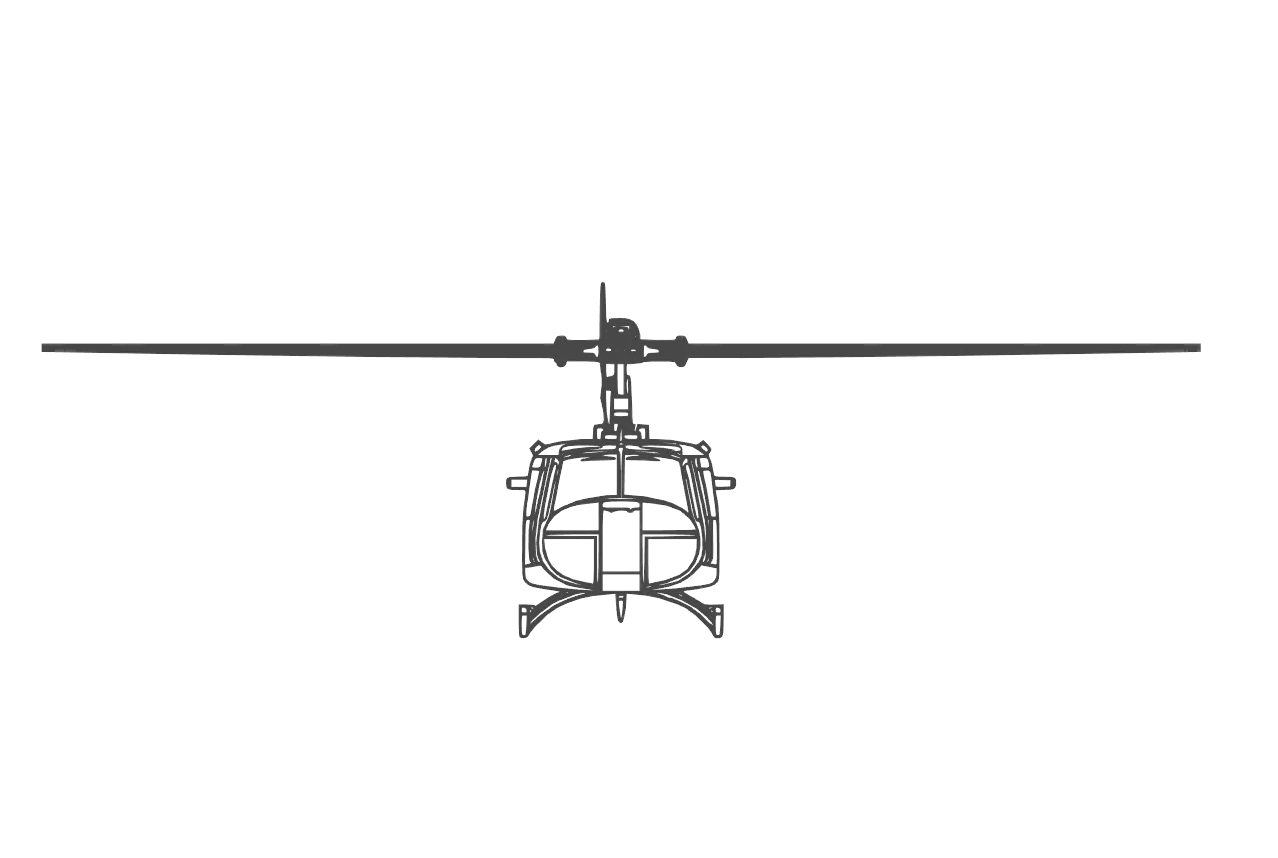 Bell UH-1H Huey 2D Wall Art by Fight to Fly Designs | Download free STL ...