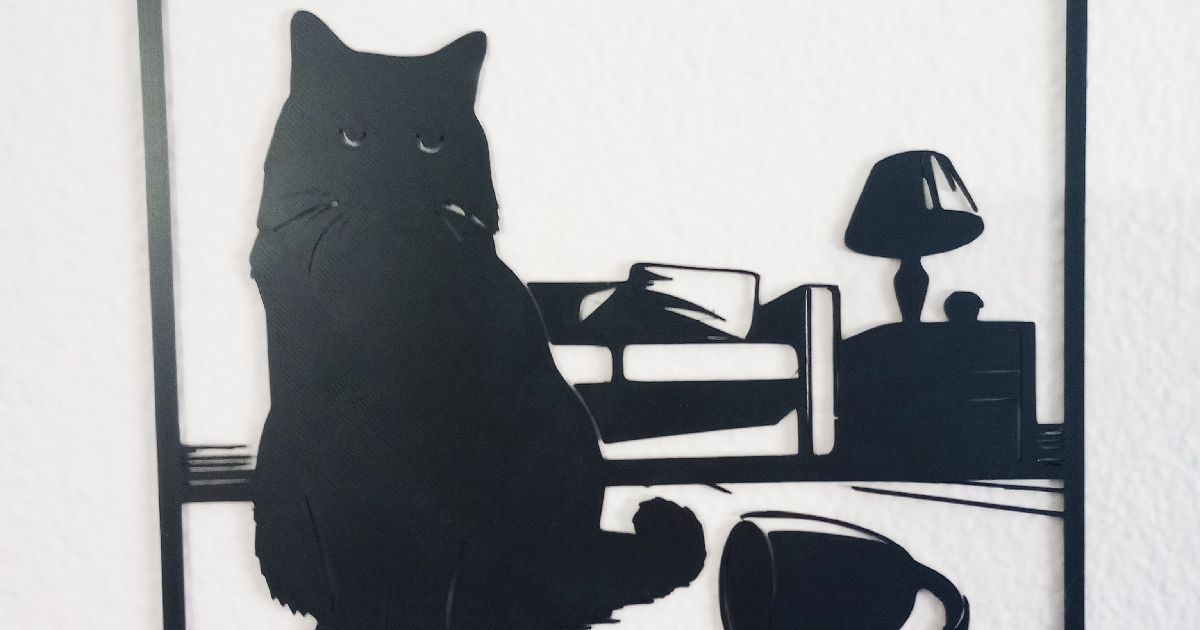 Bad Cat Wall Art by GuyVsGuy | Download free STL model | Printables.com