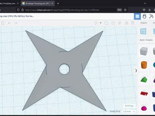 Professional Throwing Star by Design Print Build | Download free STL ...
