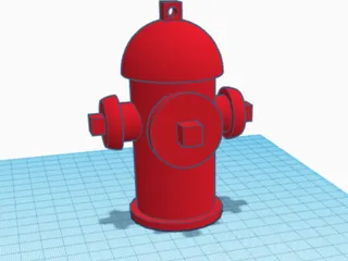 Fire Hydrant Key Chain by AJFiredog | Download free STL model | Printables.com