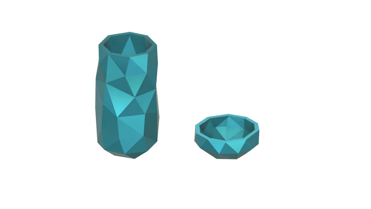 Geometric Bowl + Geometric Vase by 3d Print Hub | Download free STL ...
