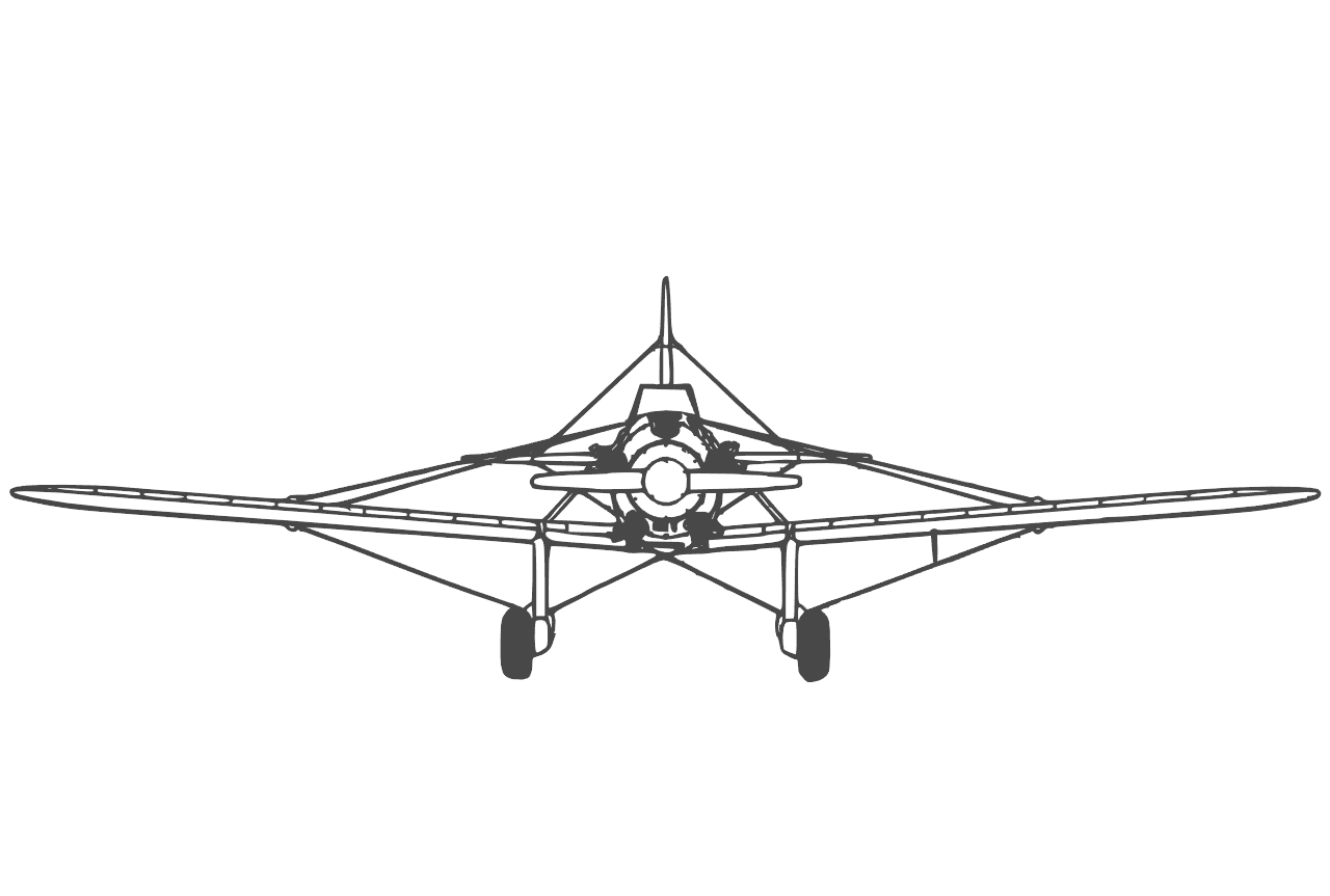 Ryan PT-22 Recruit WWII Trainer 2D Line Art by Fight to Fly Designs ...