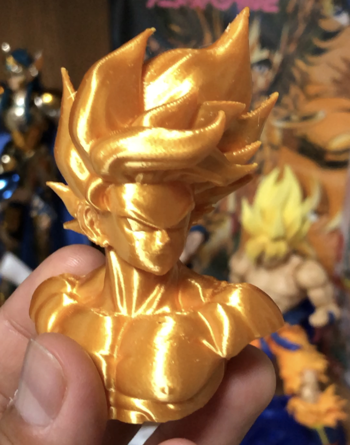 Super Saiyan Son Goku - Bust Statue by OpenFigure3D | Download free STL ...