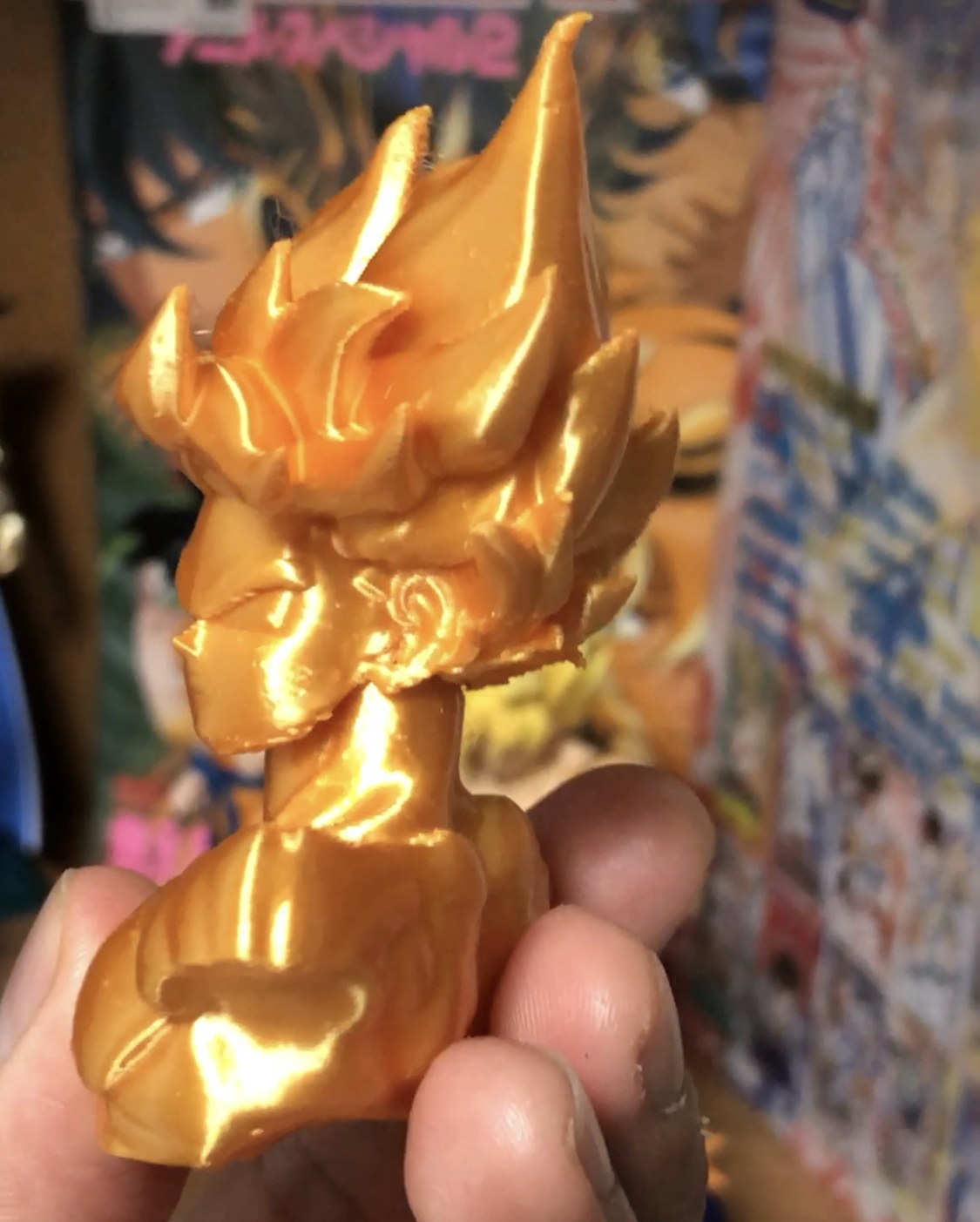 Super Saiyan Son Goku - Bust Statue by OpenFigure3D | Download free STL ...