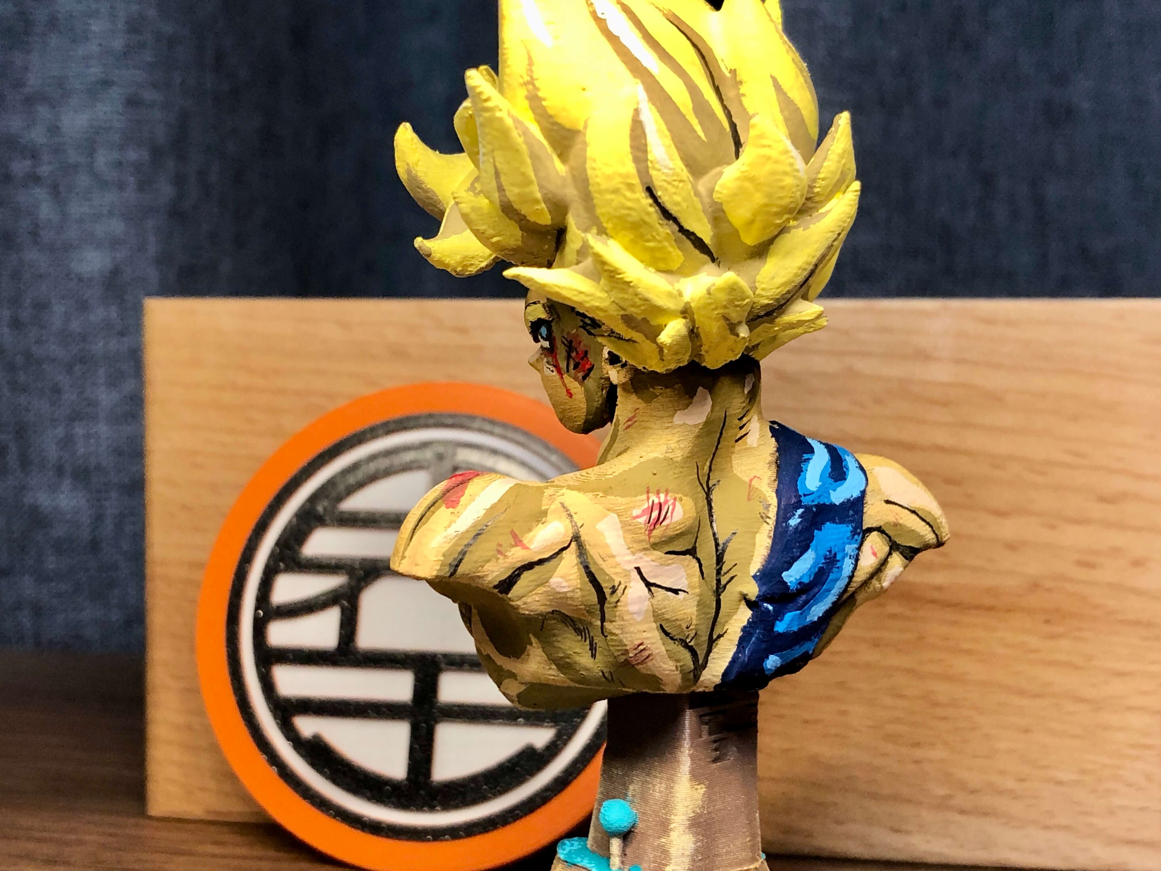 Super Saiyan Son Goku - Bust Statue by OpenFigure3D | Download free STL ...